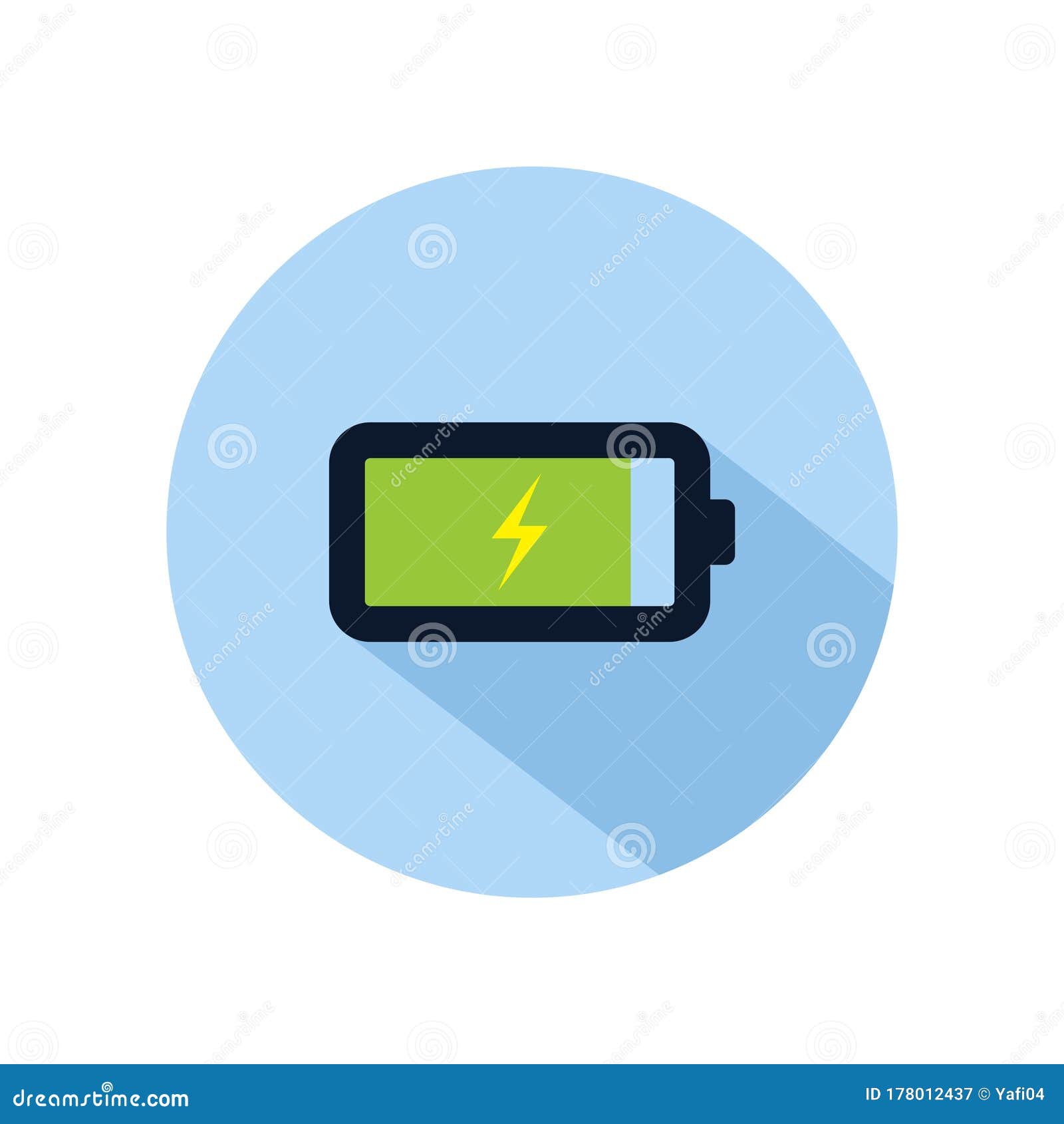 Battery Charged Icon Vector, Charging Battery Illustration, Power ...
