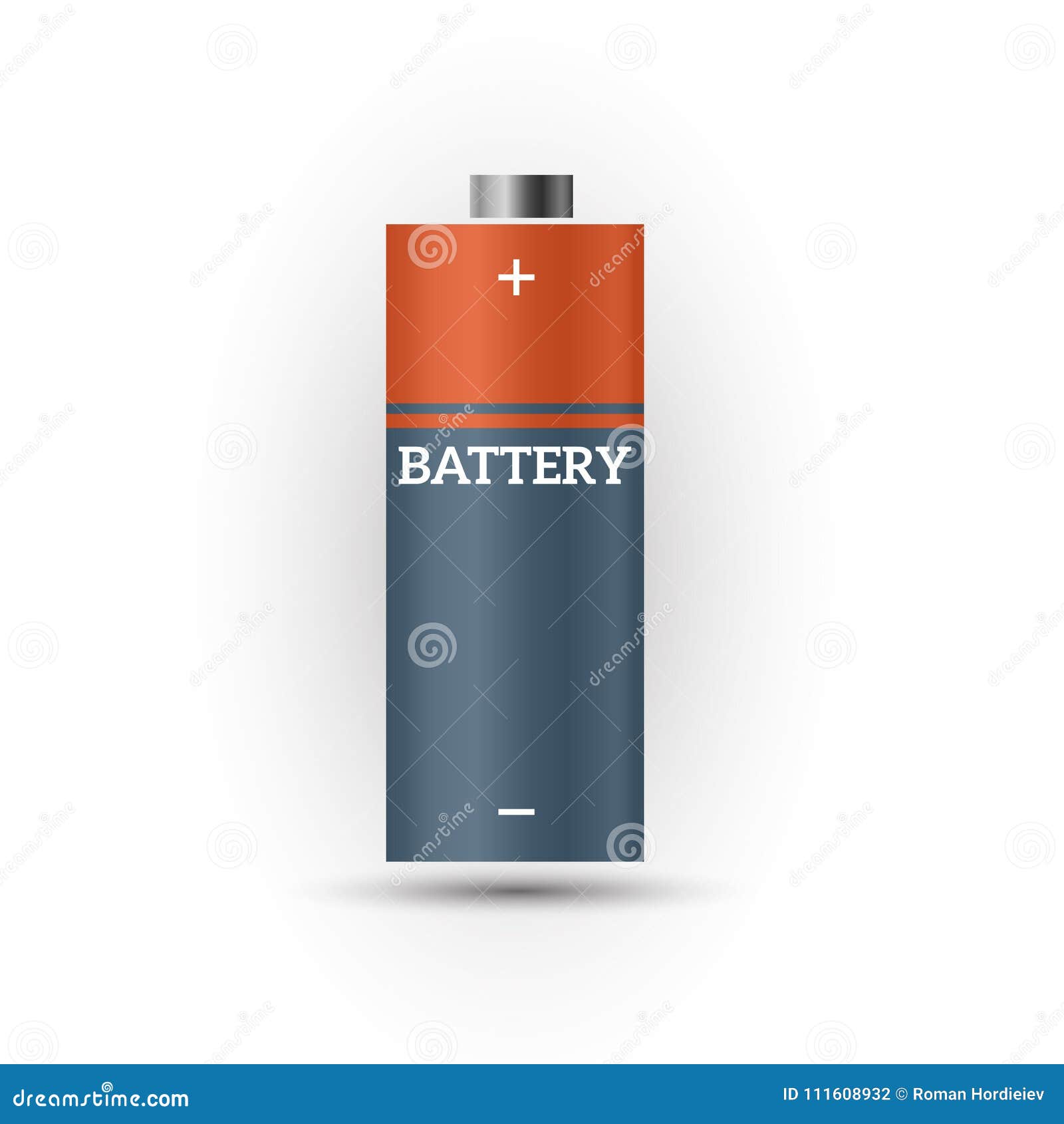 Finger Battery Energy Source. Electricity Accumulator. Galvanic Cell ...