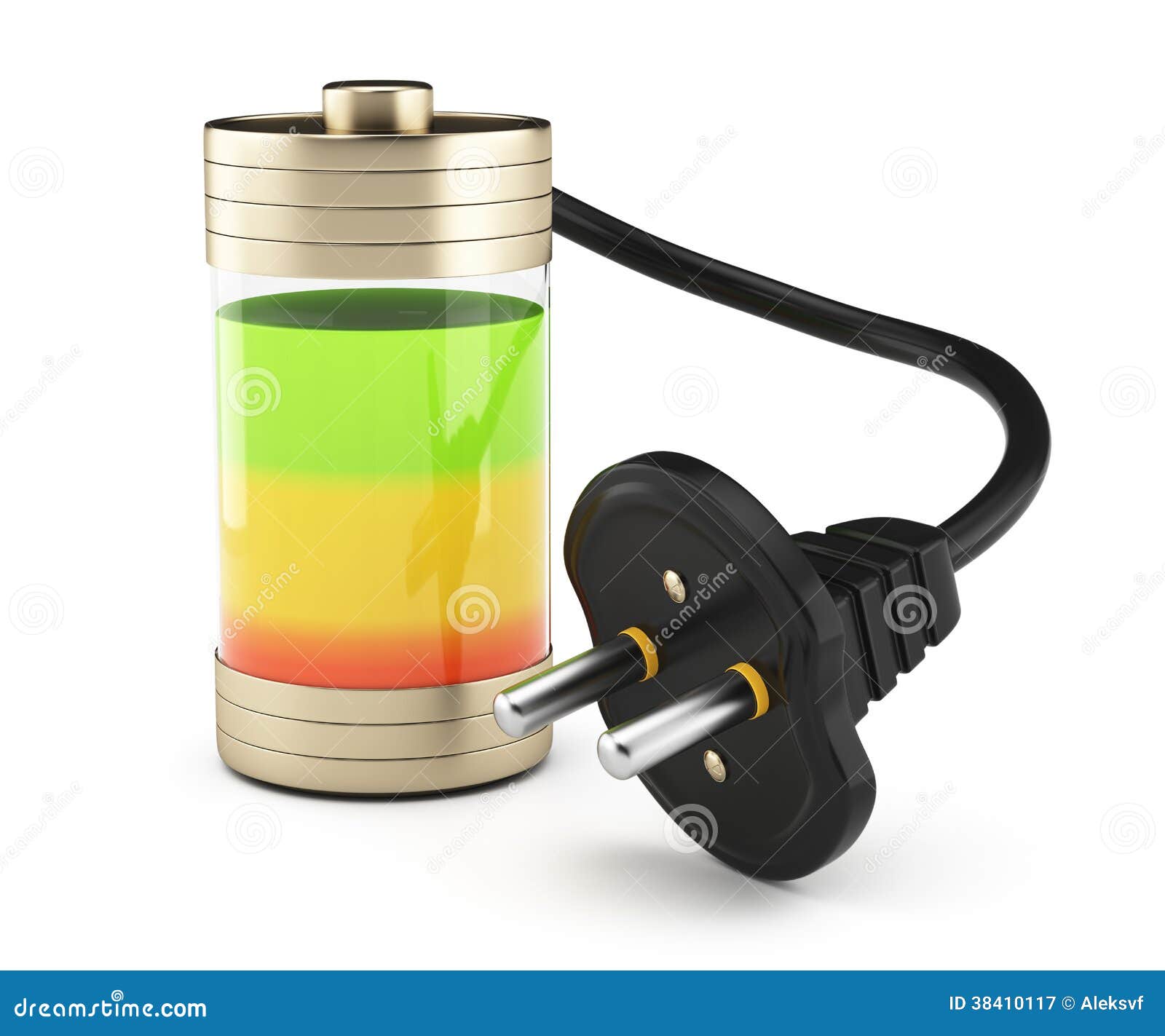 Battery Charging Realistic Vector Illustration Set | CartoonDealer.com ...