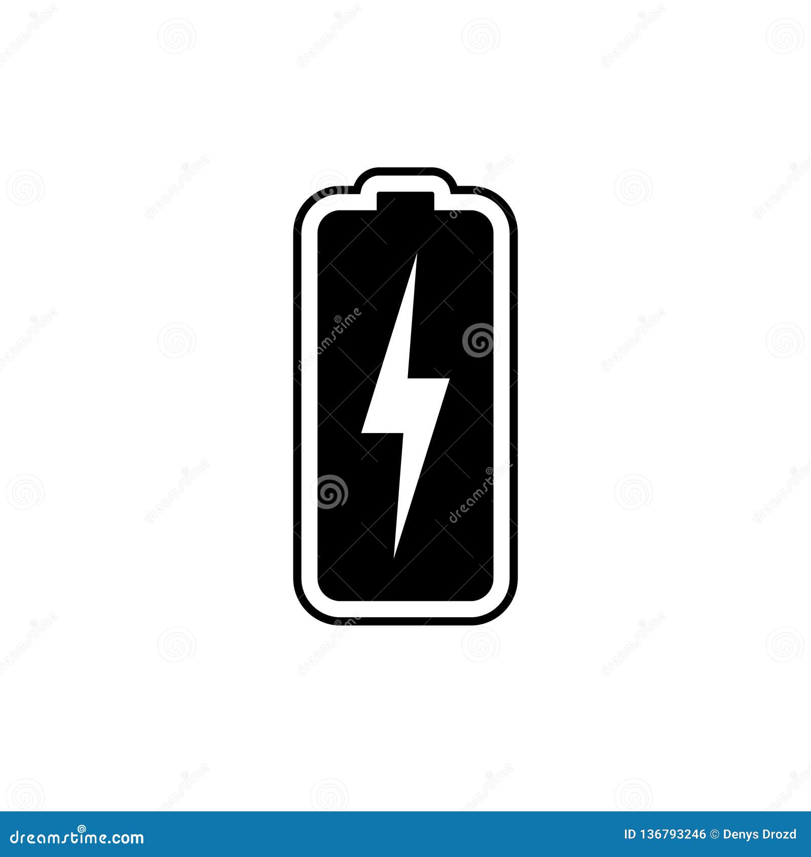 Battery Charging Icon, Battery, Charger Vector Illustration Icon. Stock ...