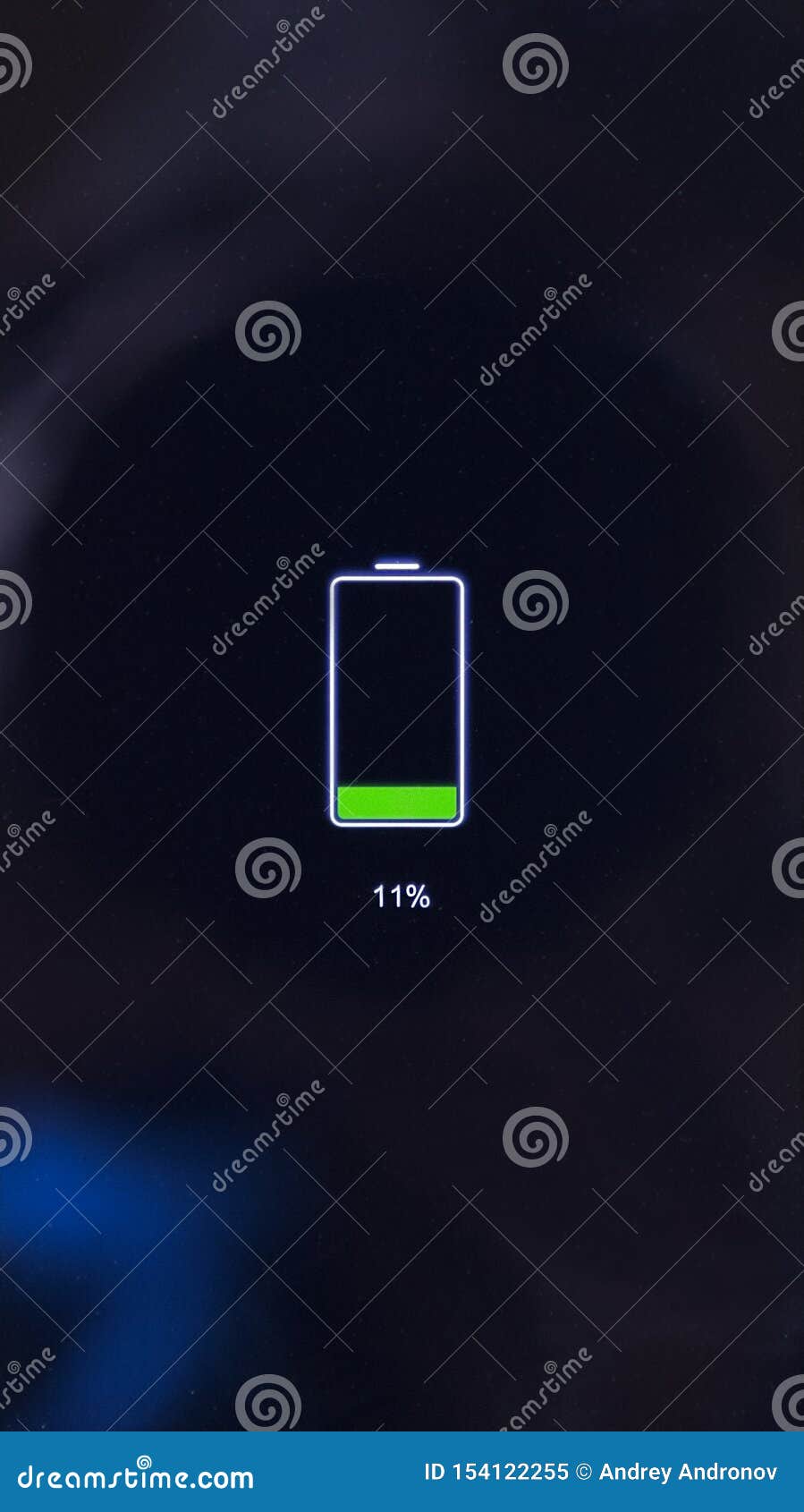 The Battery Charging Indicator Stock Image - Image of progress ...