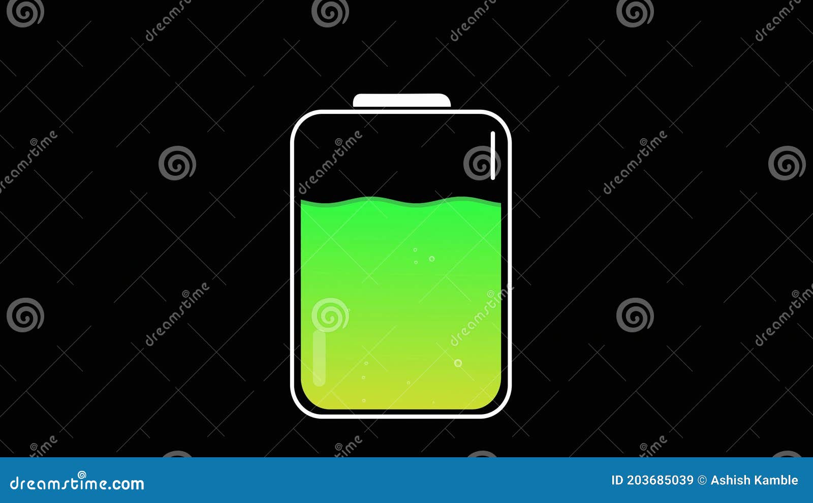 Battery Charging Indicator or Progress Bar , 4k High Quality, 3D Render ...