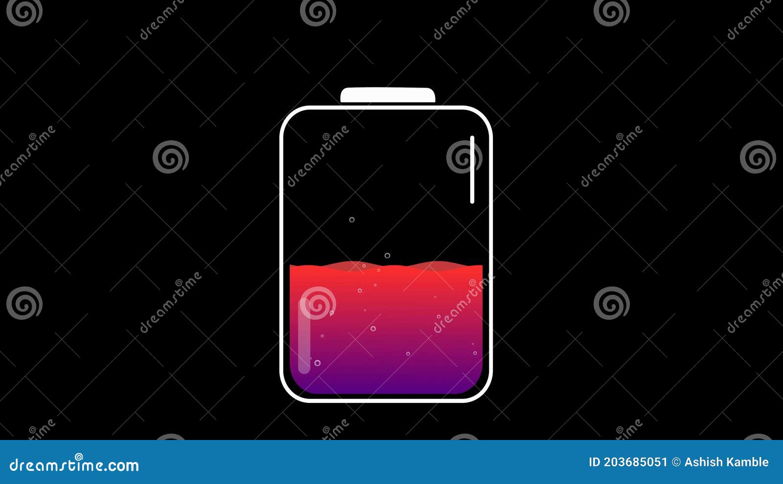 Battery Charging Indicator or Progress Bar , 4k High Quality, 3D Render ...