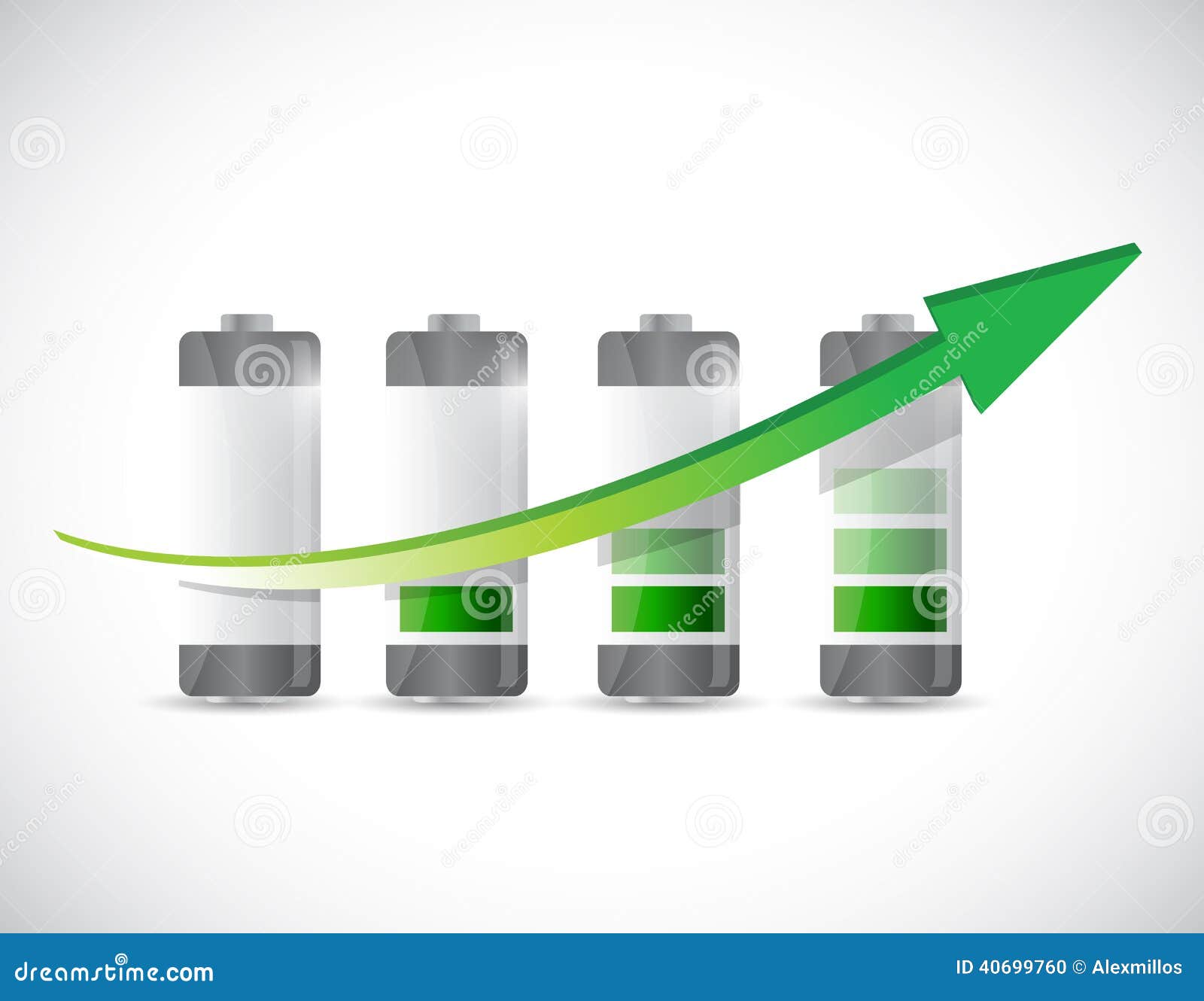 Battery Chart Graph Illustration Design Stock Illustration ...