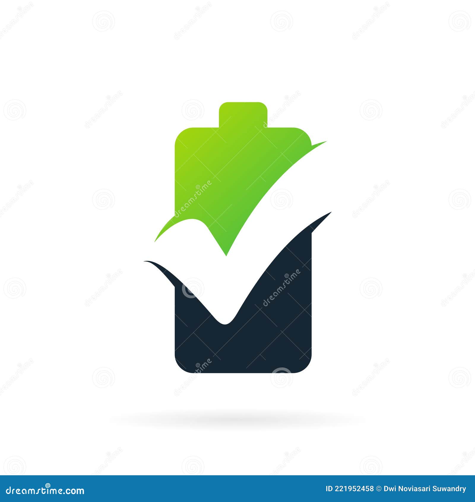 Battery Check Mark Logo Template Stock Vector - Illustration of check ...