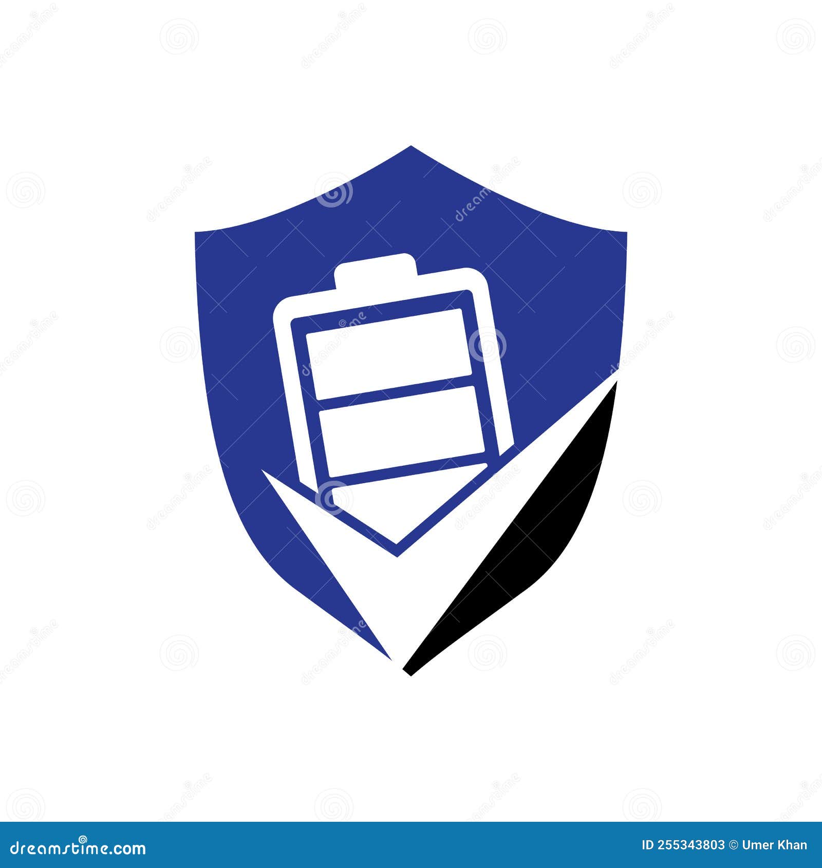 Battery Check Vector Logo Design Template. Stock Vector - Illustration ...