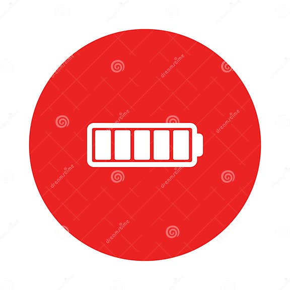 Battery and circle stock vector. Illustration of electricity - 191984683