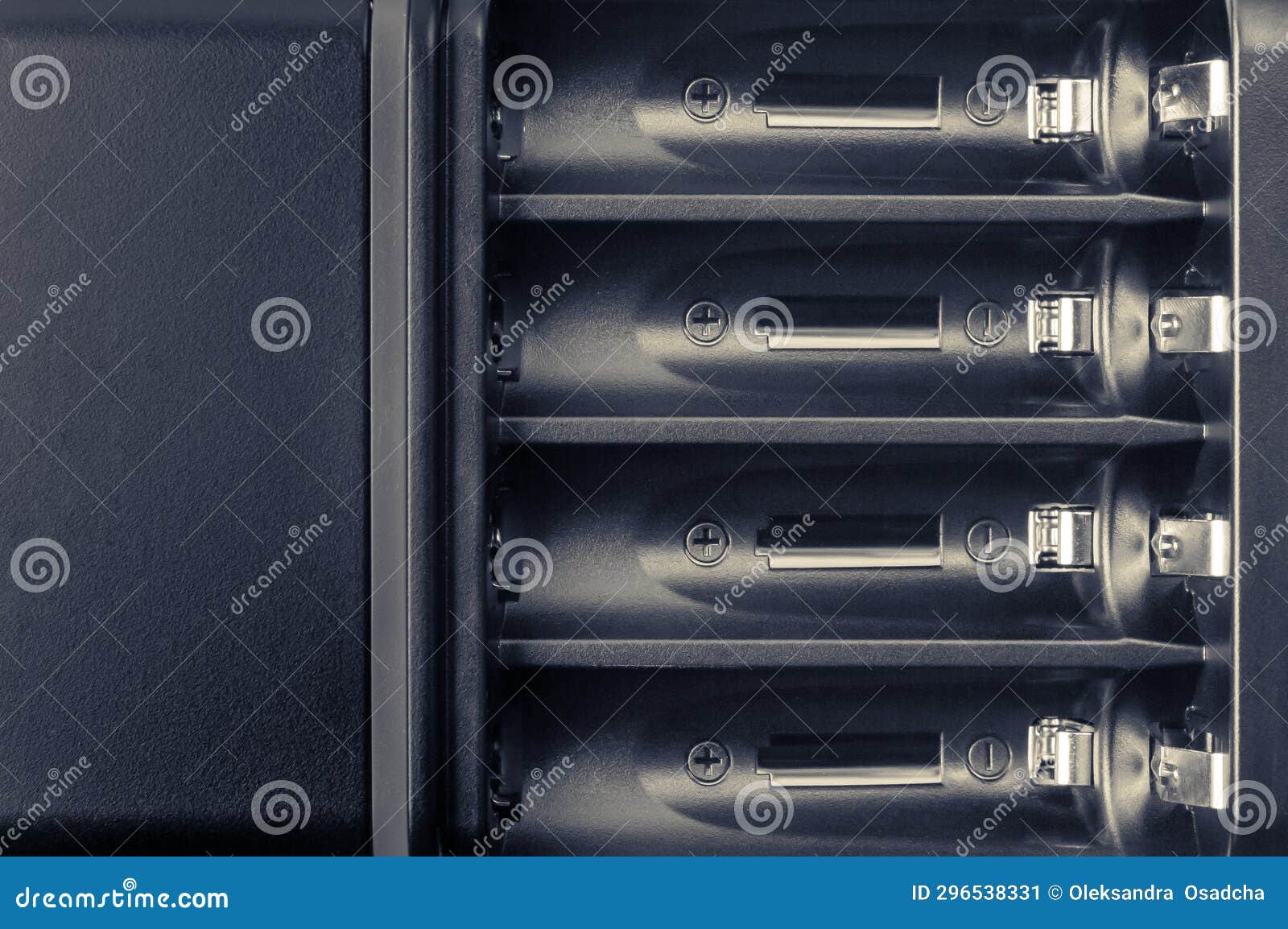 Battery Compartment Close-up. Battery Charger Stock Image - Image of ...