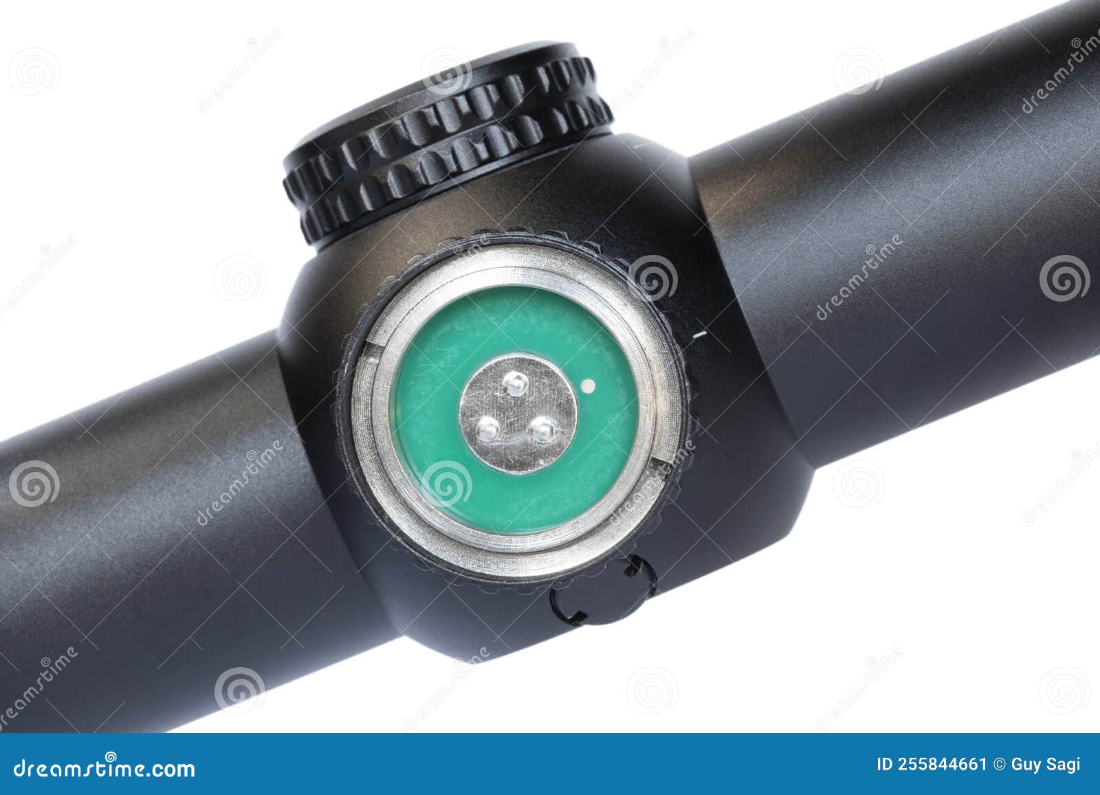 Battery Compartment for an Illuminated Rifle Scope Stock Image - Image ...