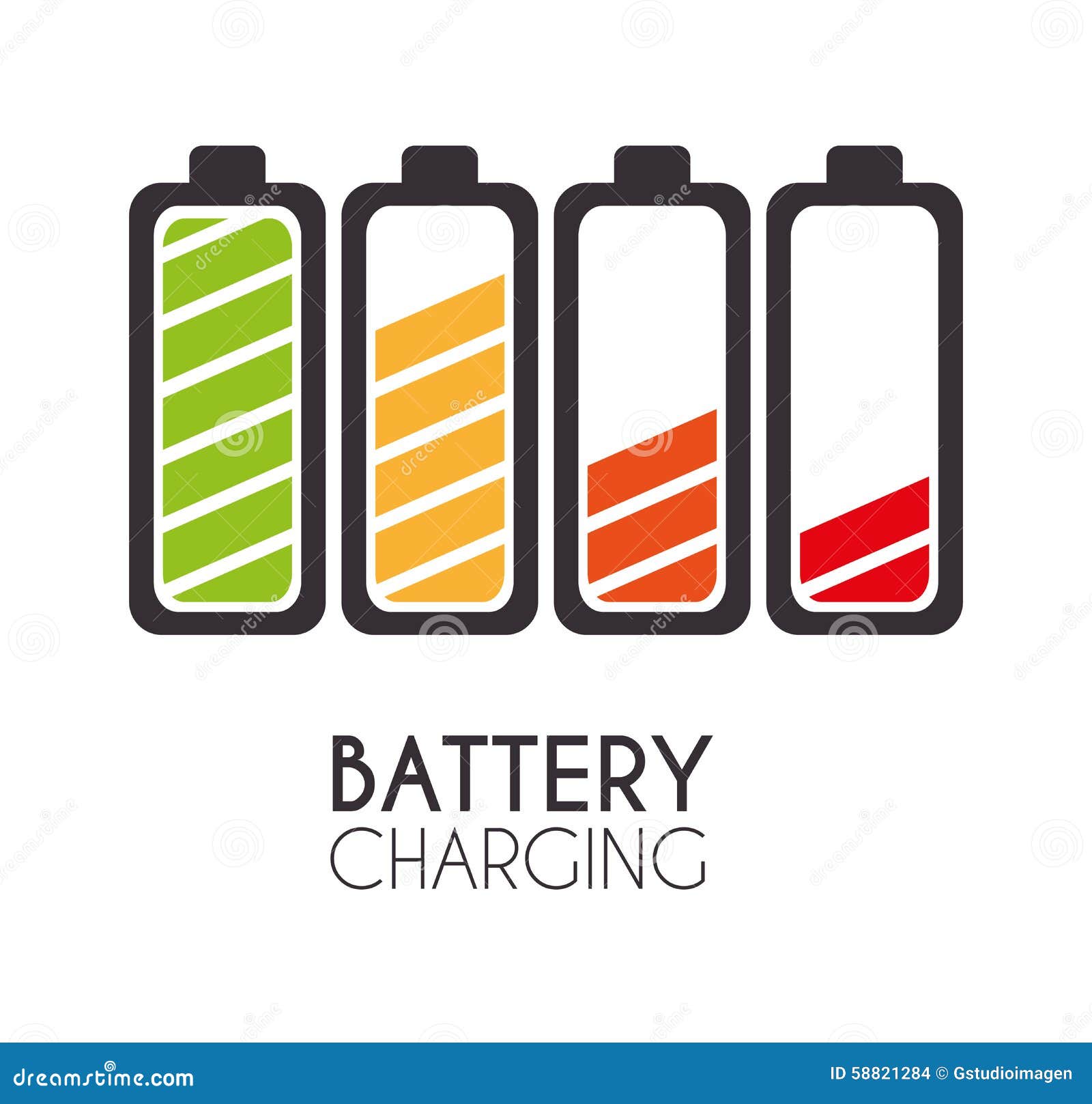 Battery design. stock vector. Illustration of powerful - 58821284