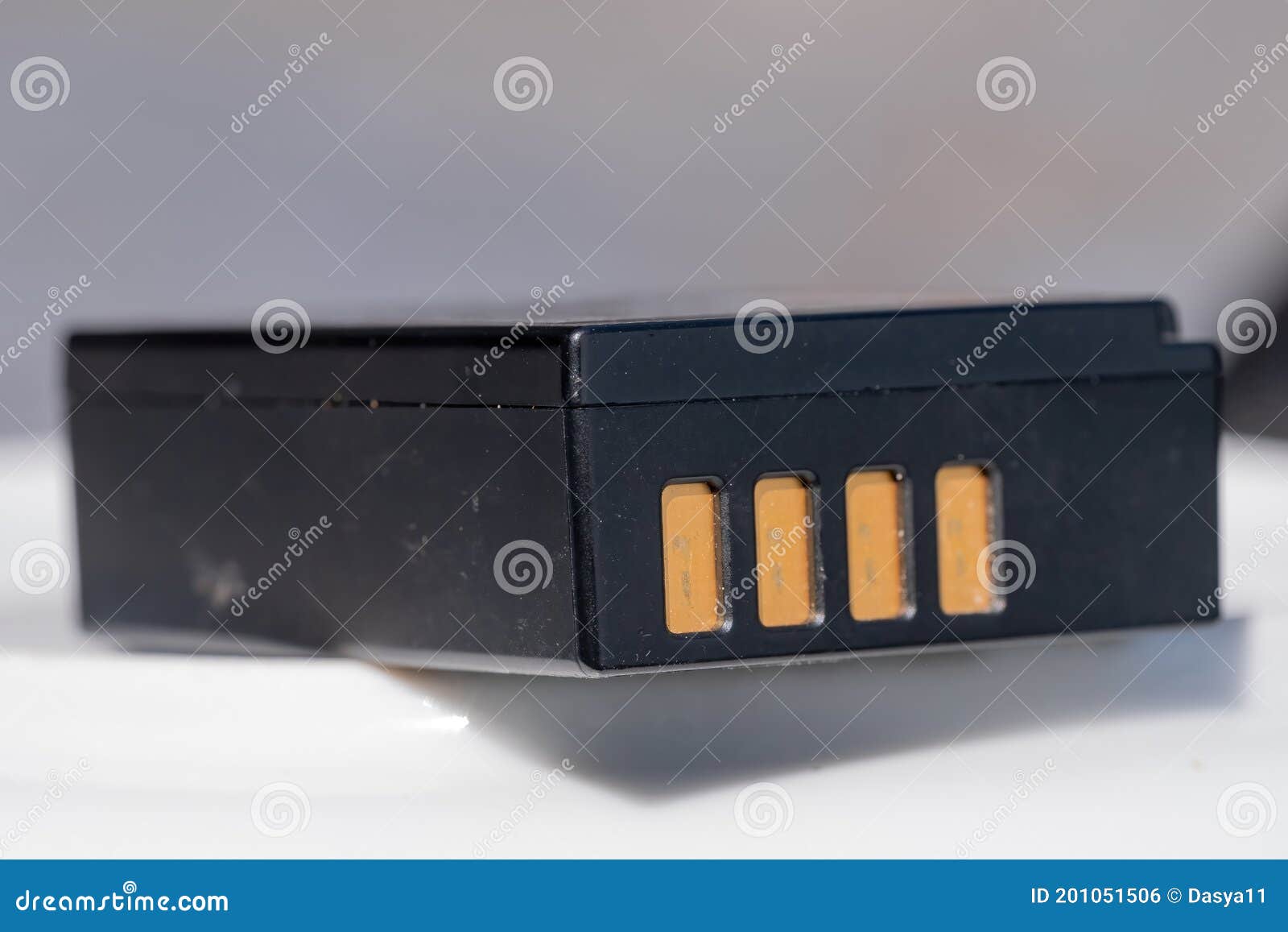 Battery for DSLR or System Camera. Rechargeable on White with Gray ...