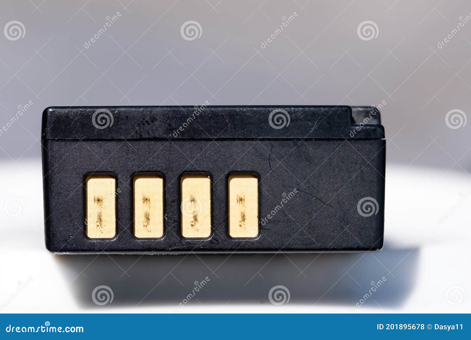 Battery for DSLR or System Camera. Rechargeable on White with Gray ...