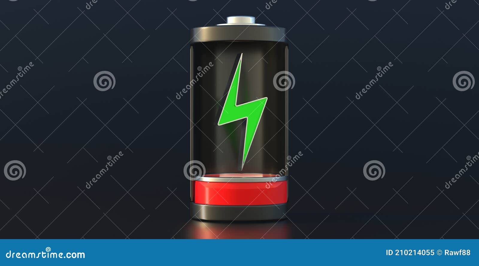 Battery Empty Loading. Power Energy Supply Source Concept, Smartphone ...