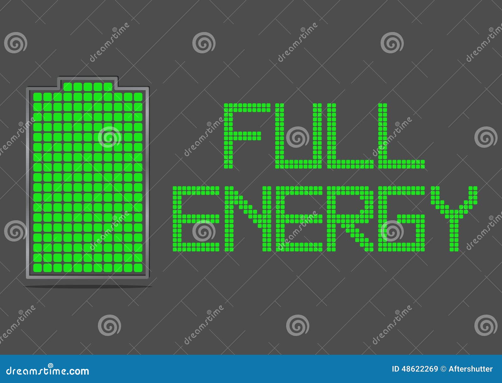 Battery Energy Indicator Icon Stock Illustration - Illustration of ...