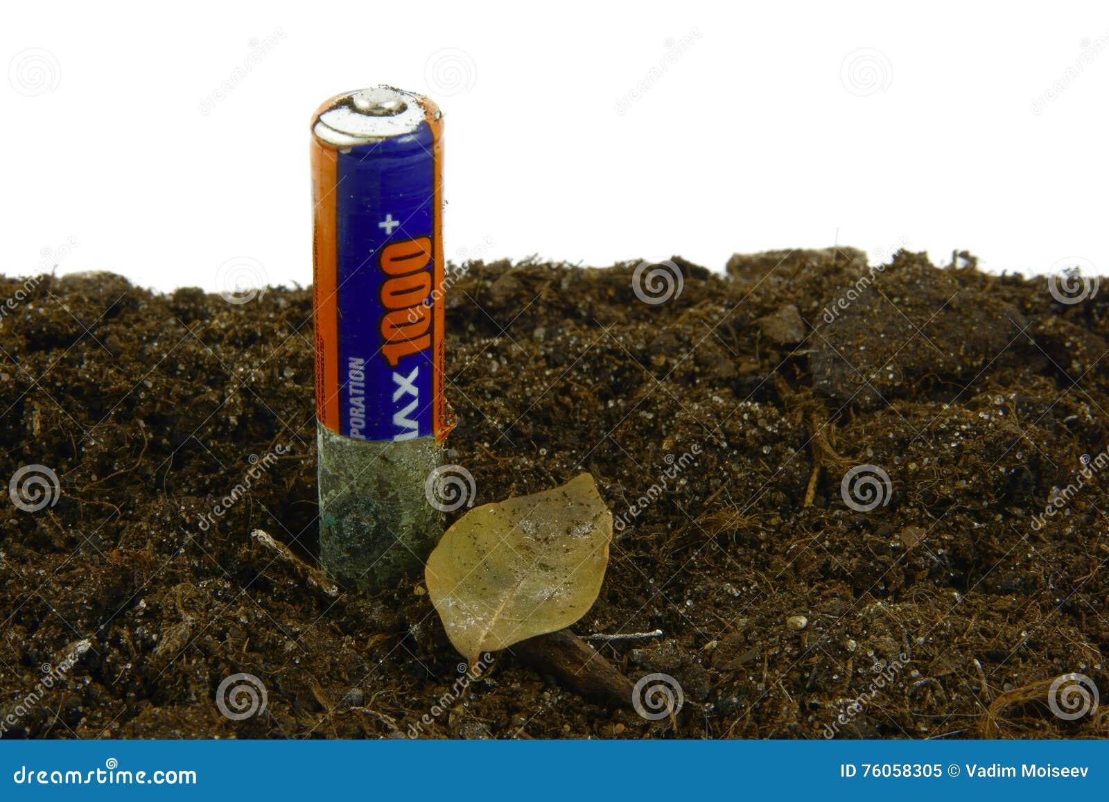 Battery. Environmental Pollution Royalty-Free Stock Image ...