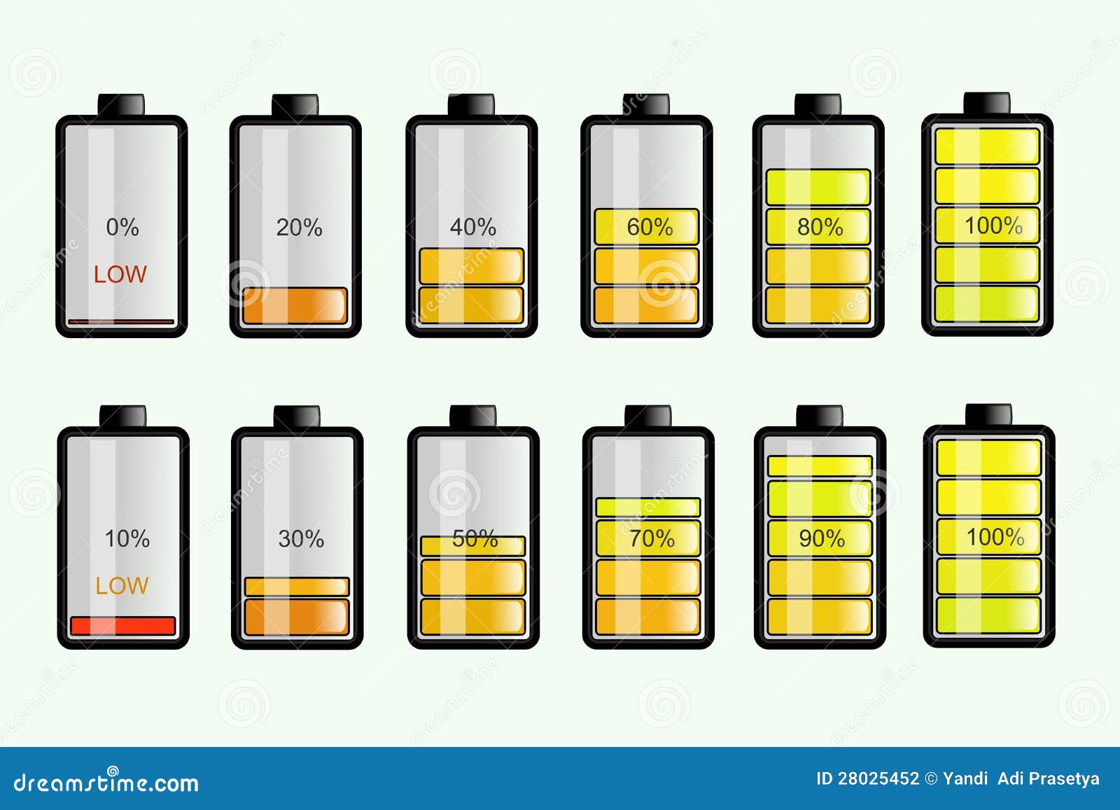 Battery Fill Stats stock illustration. Illustration of illustrate ...