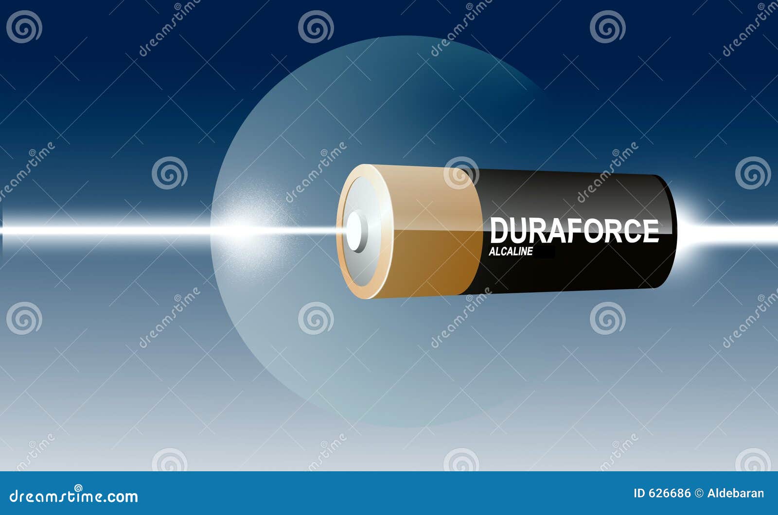 Battery Force stock illustration. Illustration of electricity - 626686