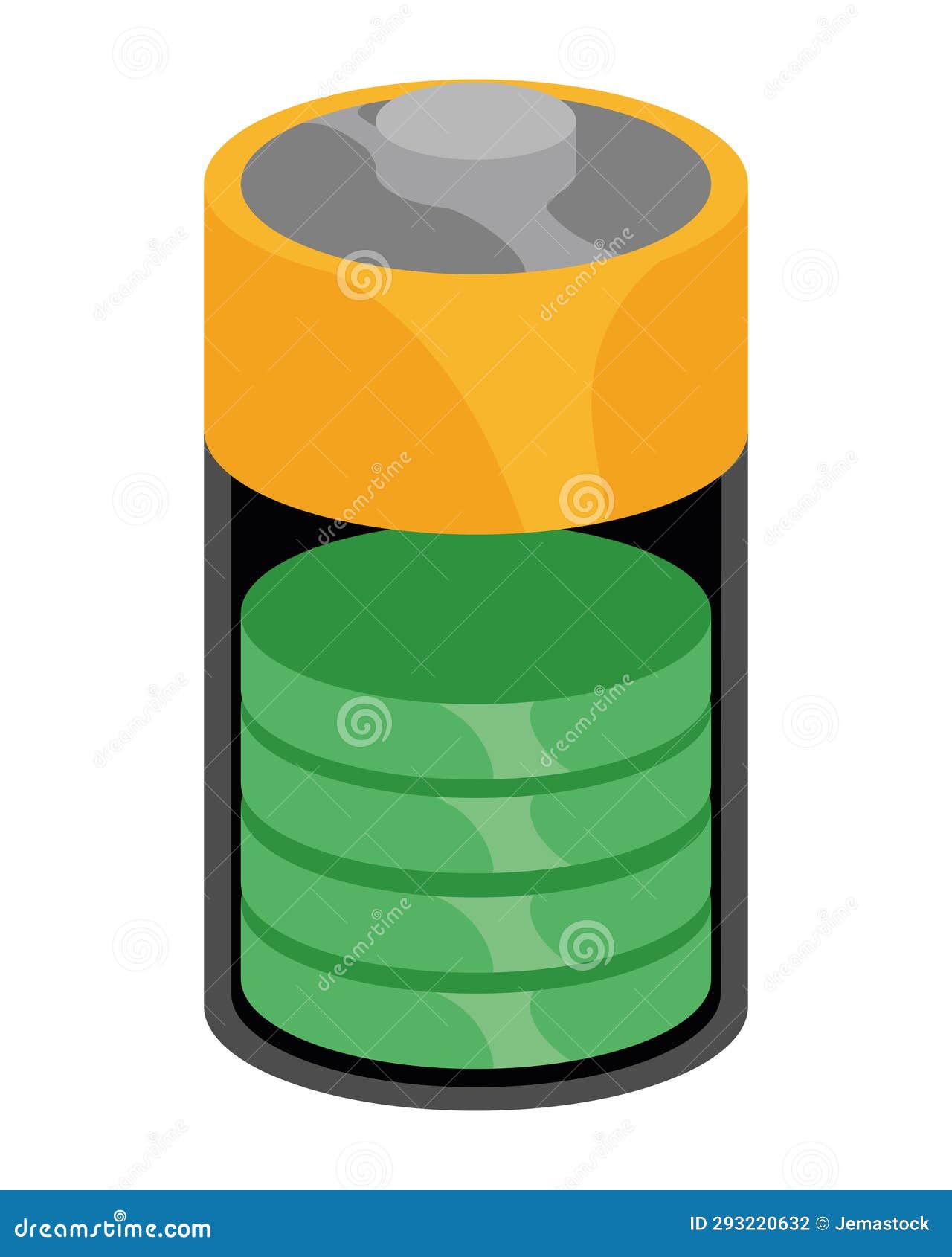 Battery full charge stock illustration. Illustration of electric ...