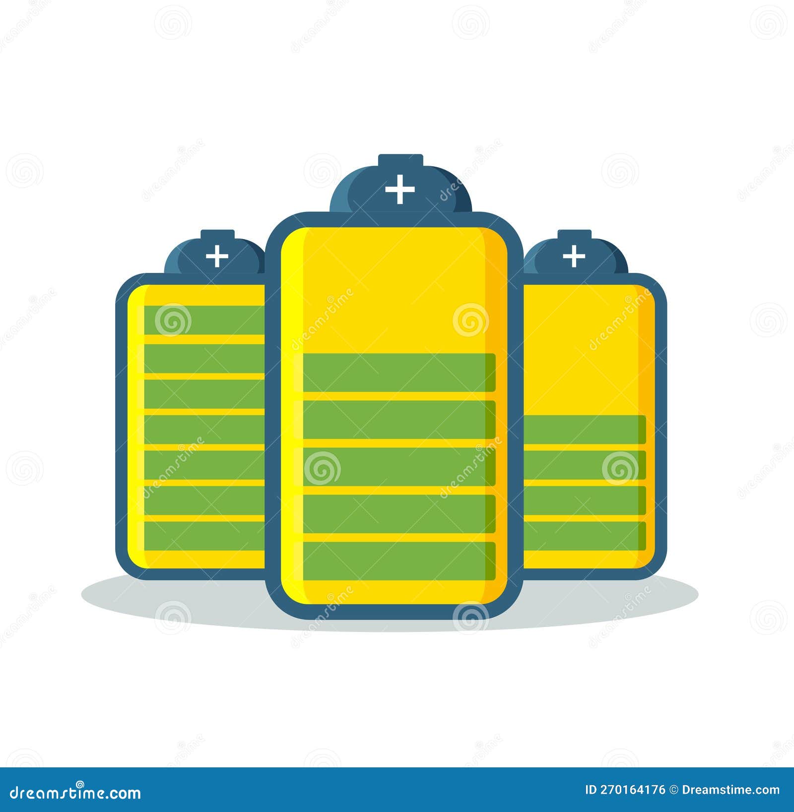 Battery with Full Charge Vector Illustration Stock Vector ...