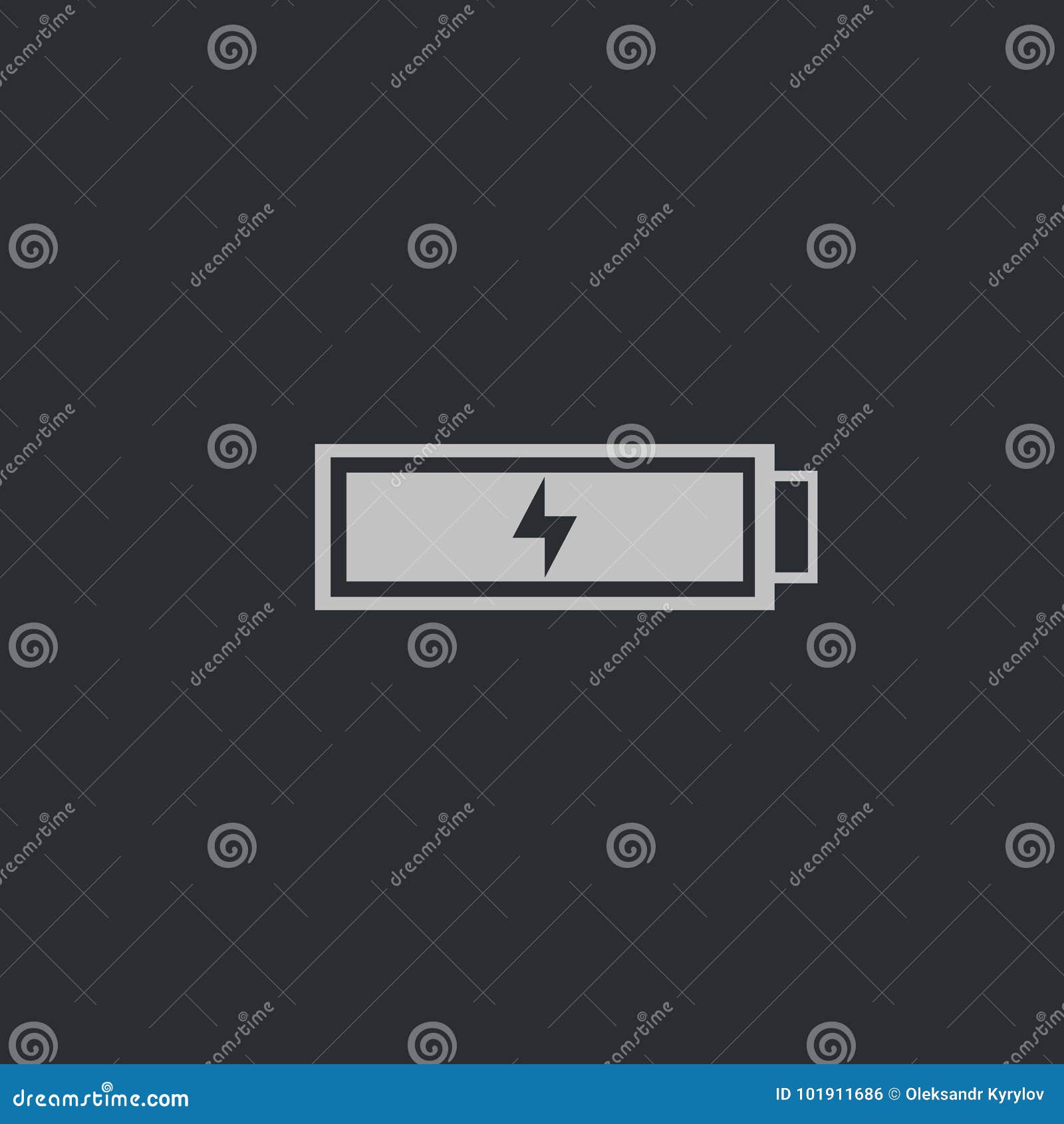 Battery Full charged stock vector. Illustration of electronic - 101911686