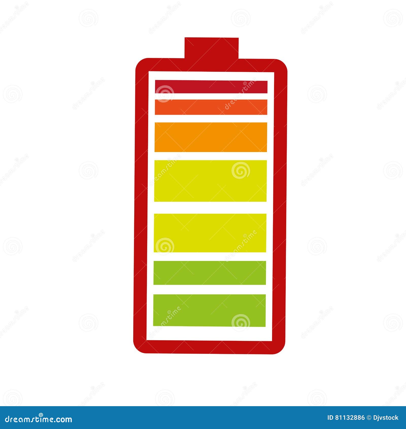 Battery full recharge stock vector. Illustration of power - 81132886