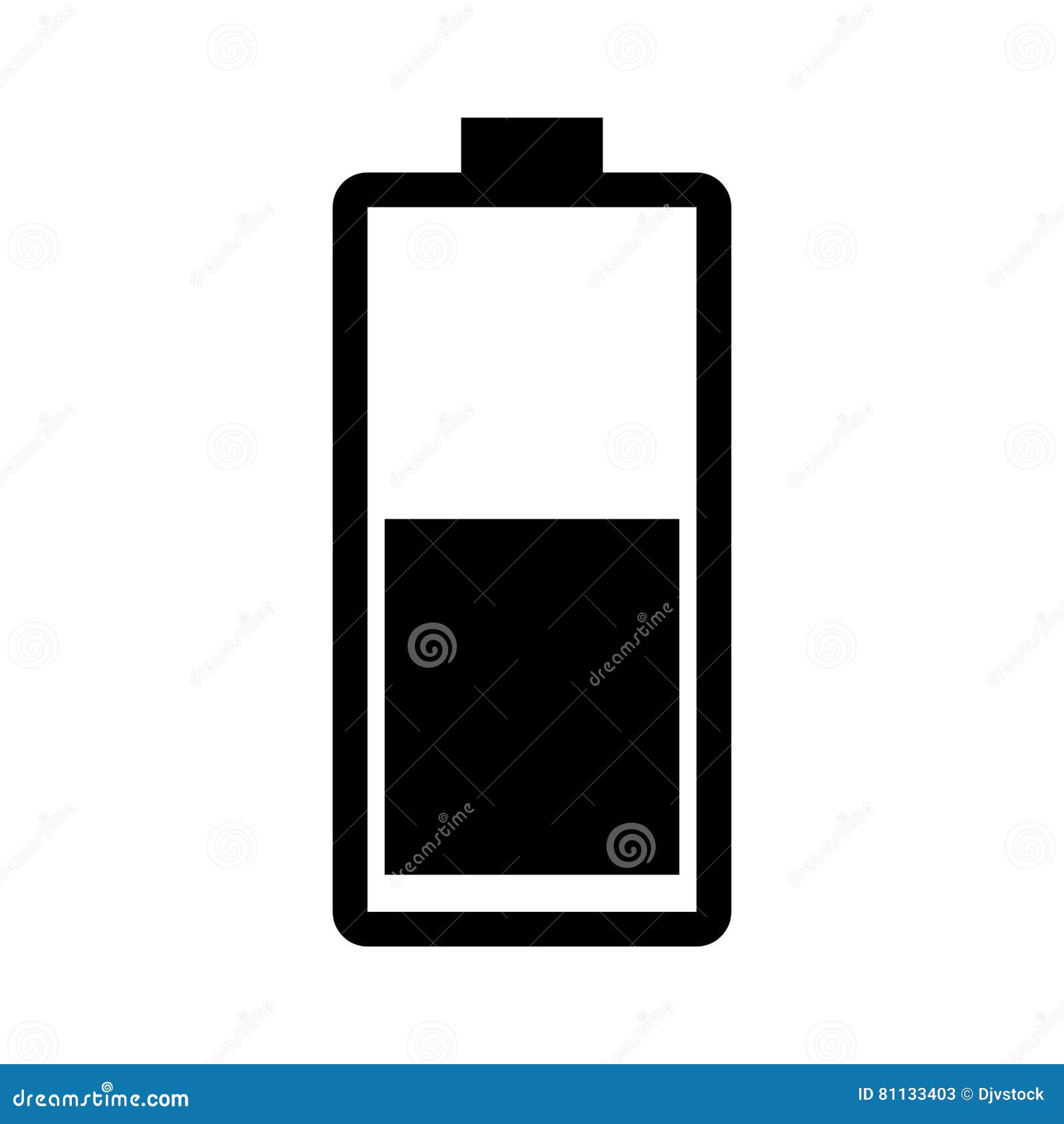 Battery full recharge stock vector. Illustration of energetics - 81133403