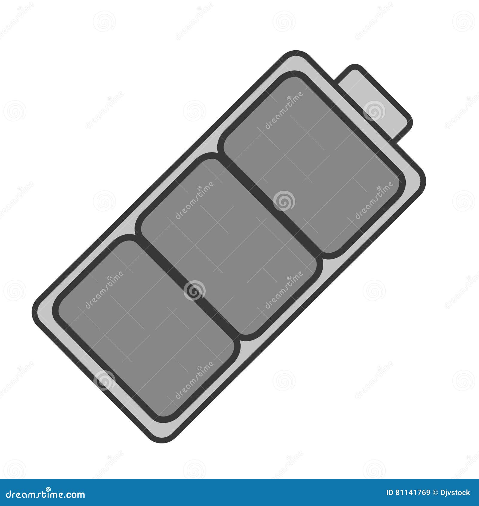 Battery full recharge stock vector. Illustration of electricity - 81141769