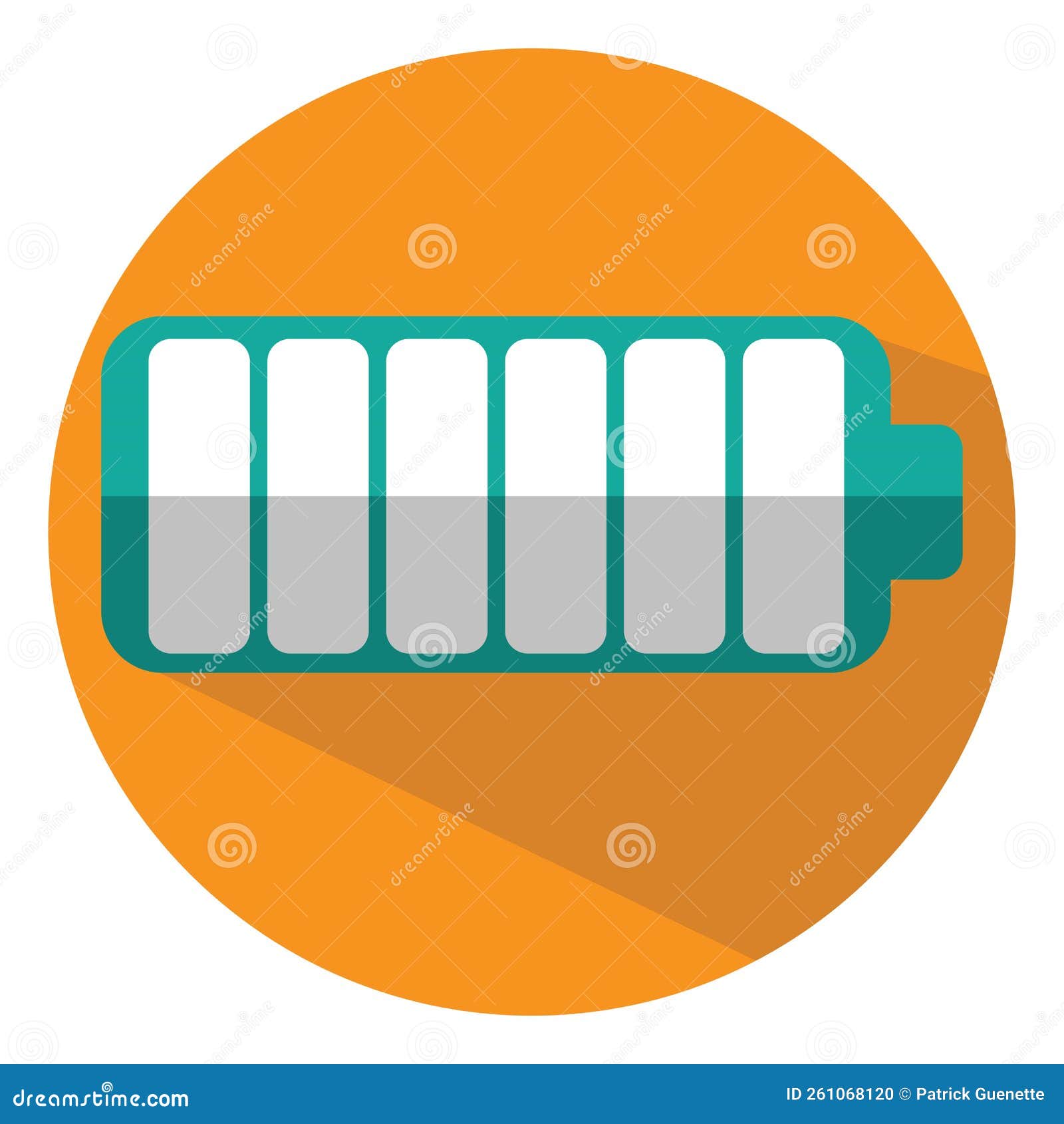 The Battery Fully Charged Symbol Icon Used In Mobile Smartphones ...