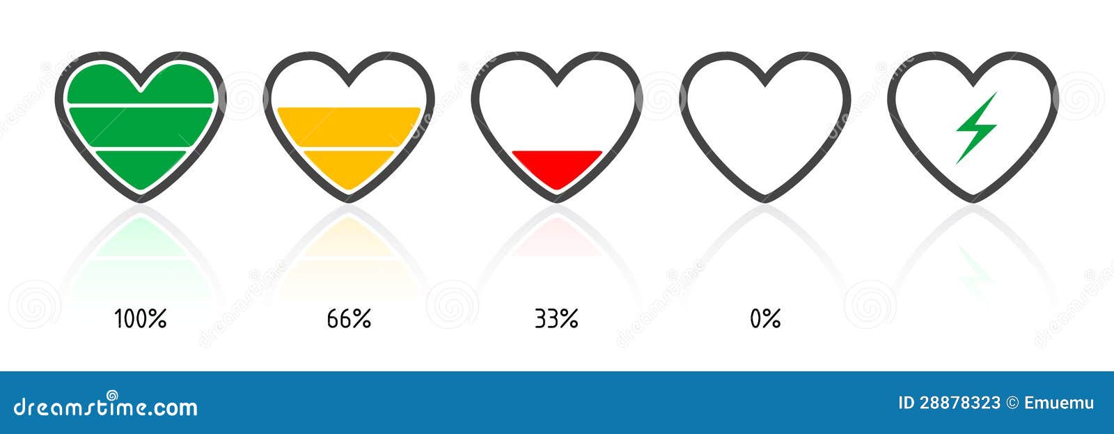 Battery heart stock vector. Illustration of plus, modern - 28878323