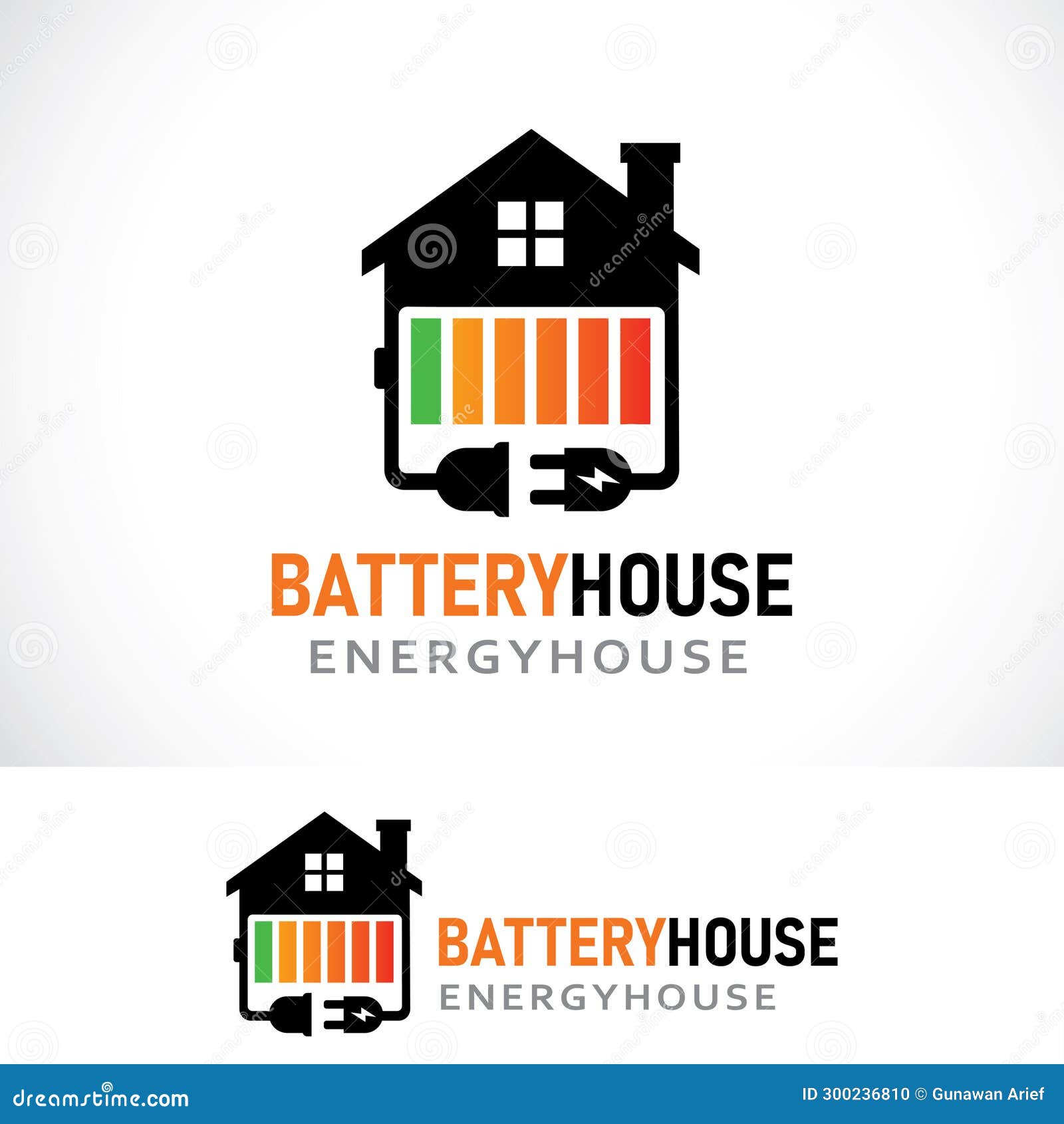 Battery House Logo Design Template Stock Vector - Illustration of ...
