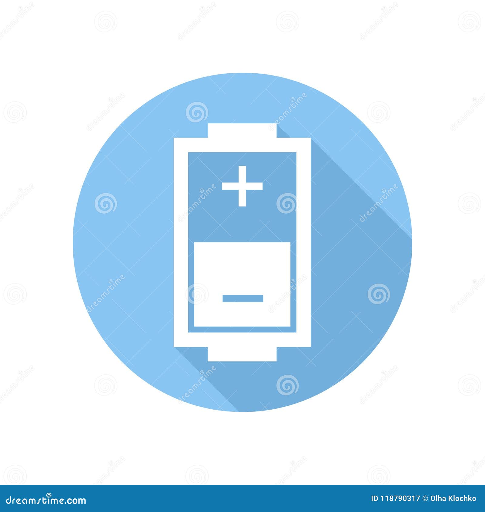 Battery Icon with Charge Level. Sign and Symbol. Stock Vector ...