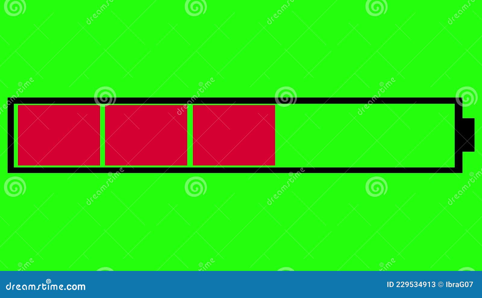 Battery Icon Charging in a Green Screen, Simple Video Animation Stock ...