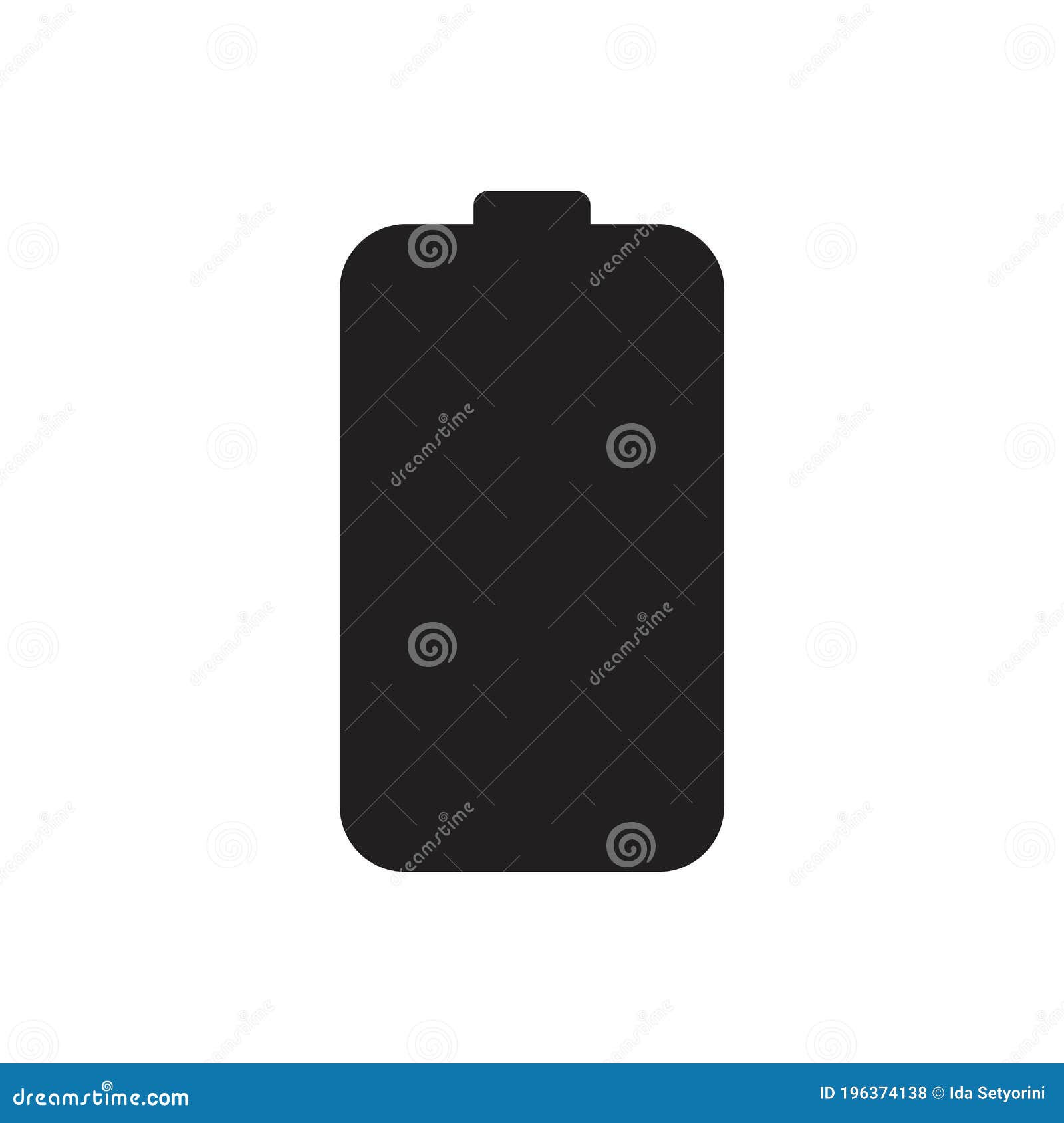 Battery icon logo stock vector. Illustration of simple - 196374138