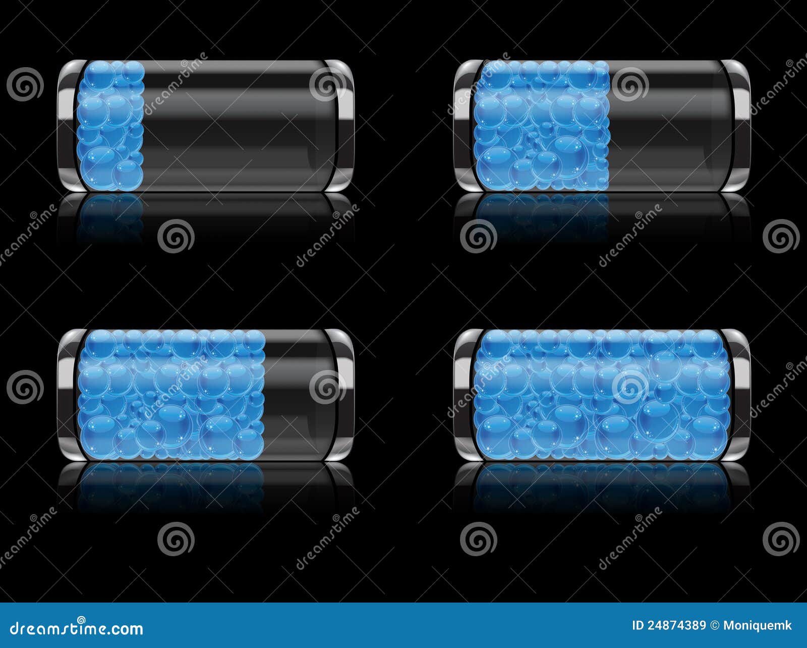 Battery Icon Set with Bubbles Format Stock Vector - Illustration of ...