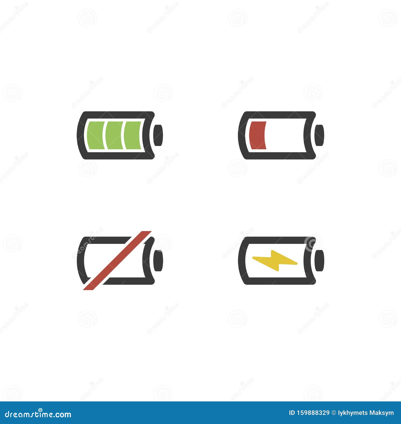 Battery Icon Set .Set of Battery Charge Level Indicators. Stock Vector ... Battery Icon Set .Set of Battery Charge Level Indicators. Stock Vector ...