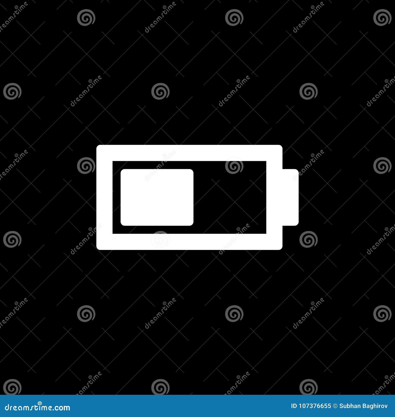 Battery Icon for Simple Flat Style Ui Design Stock Vector ...