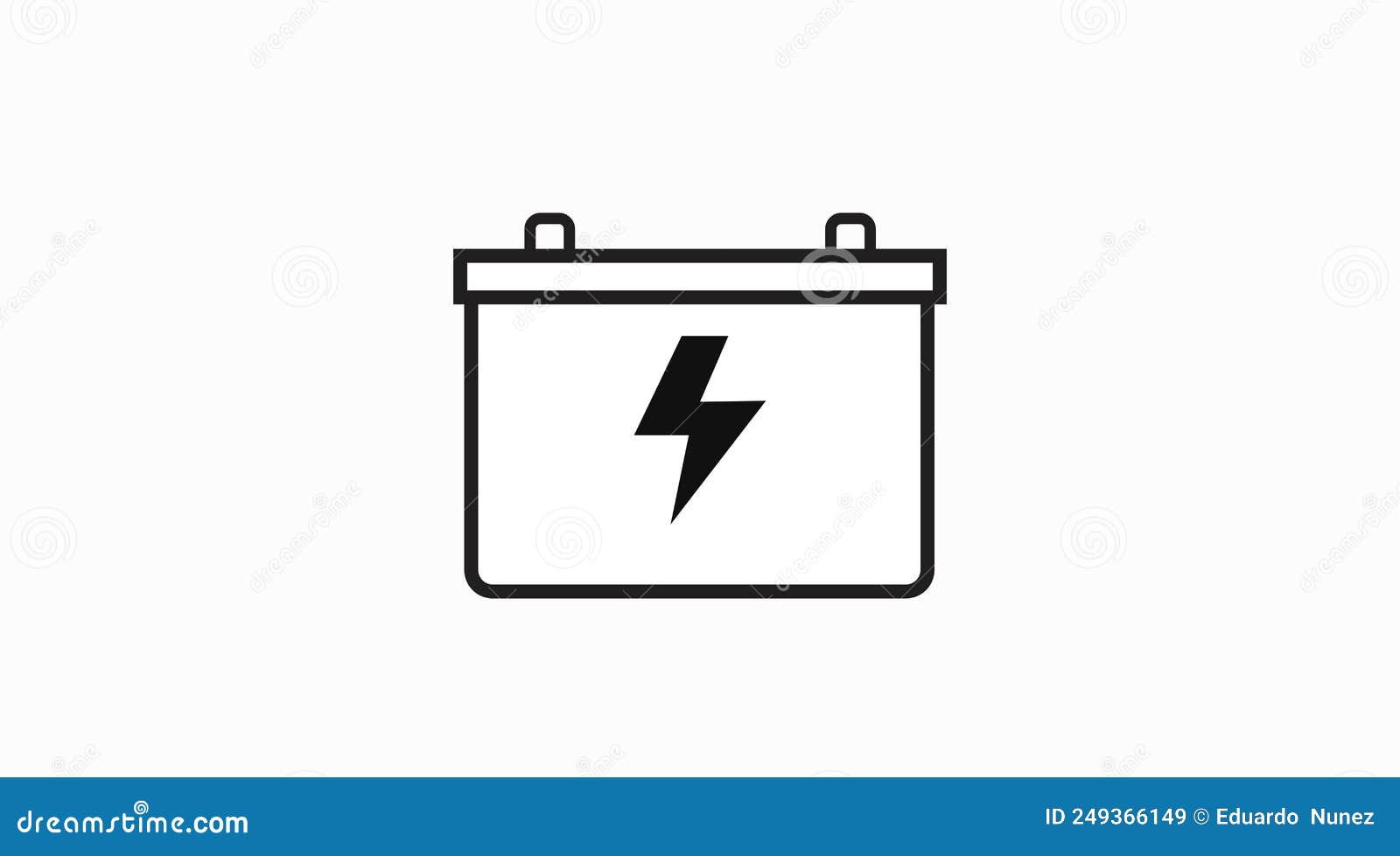 Battery Icon. Vector Isolated Flat Editable Black and White ...