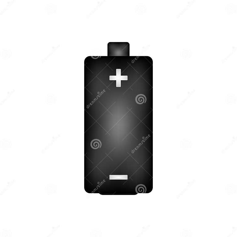 Battery icon on white stock vector. Illustration of sign - 315134988