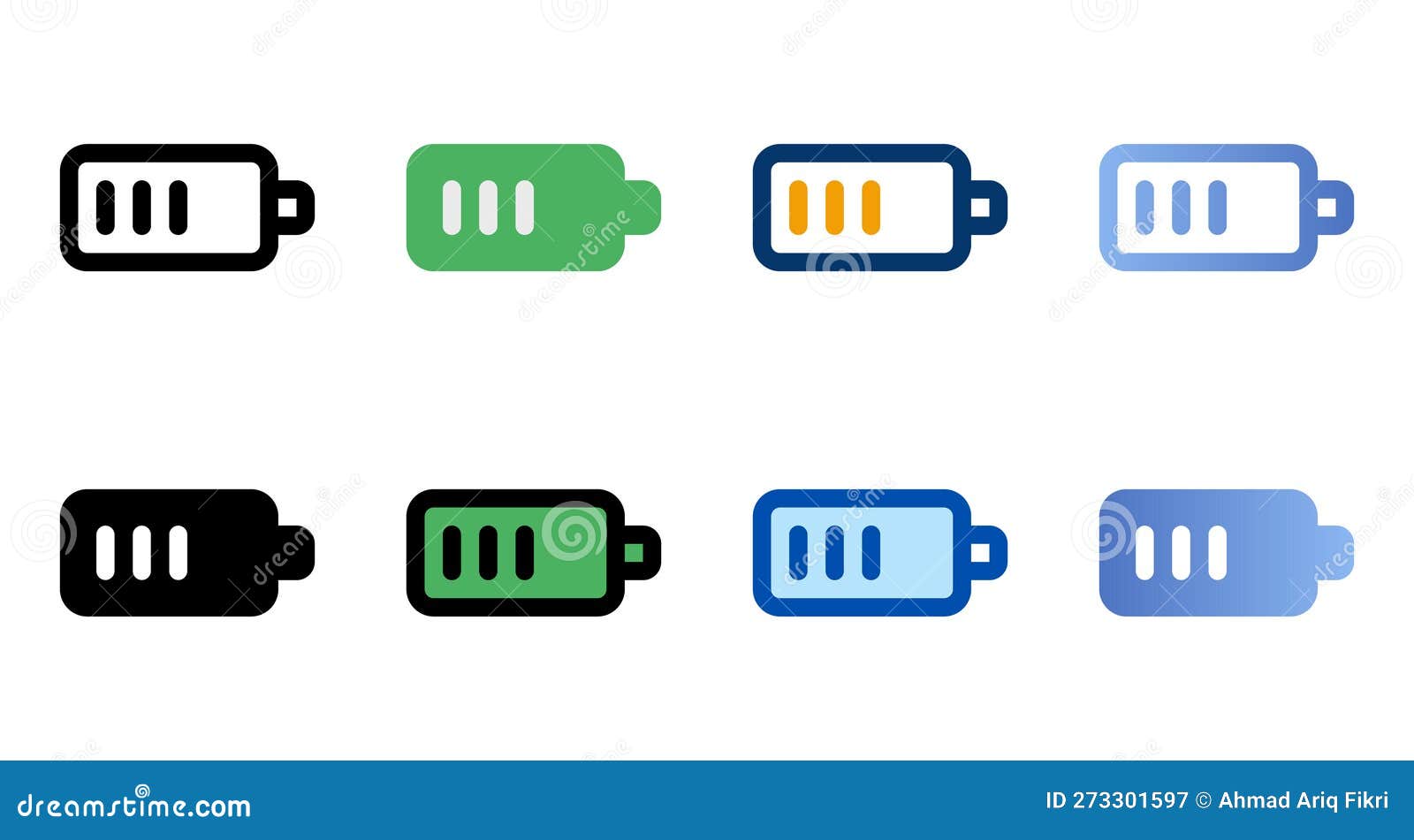 Battery Icons in Different Style. Battery Icons. Different Style Icons ...