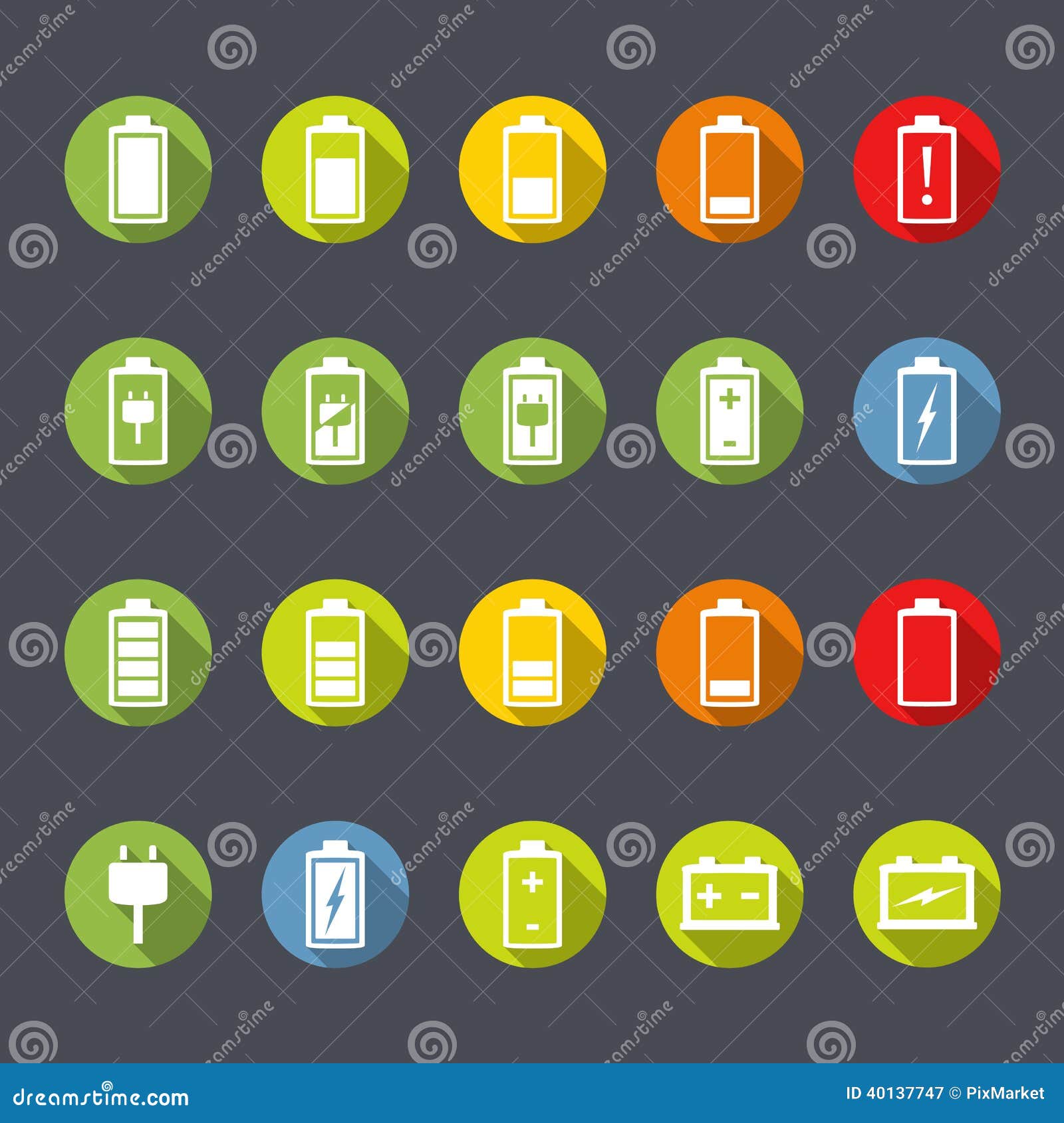 Battery Icons Flat Design Stock Illustrations – 5,771 Battery Icons ...