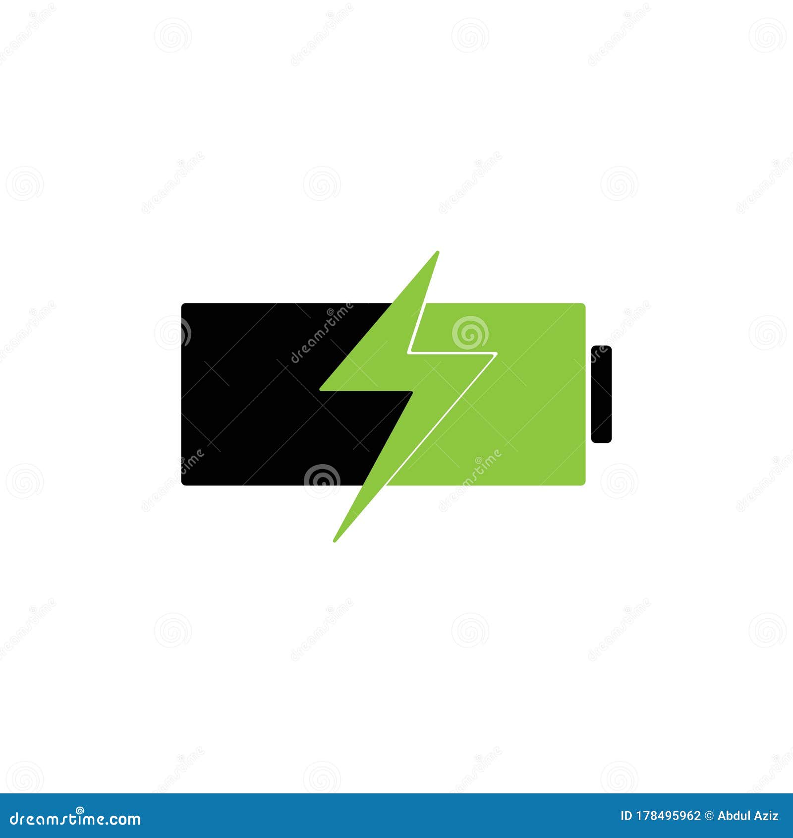 Battery Illustration Logo Vector Stock Vector - Illustration of black ...