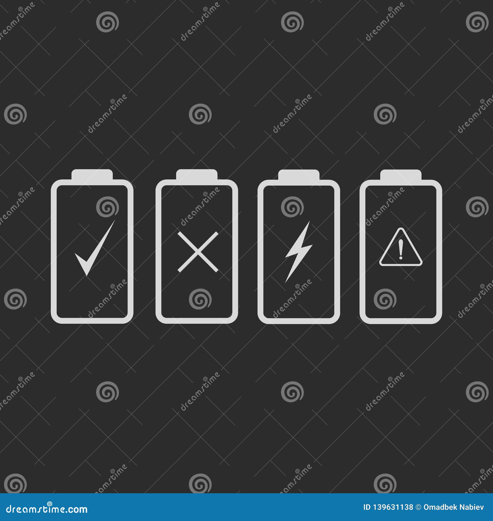 Battery indicator icon stock vector. Illustration of design - 139631138