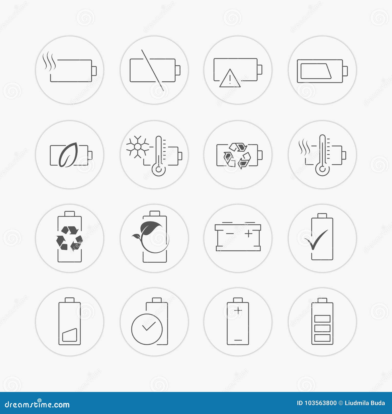 Battery indicator icons stock vector. Illustration of electrical ...