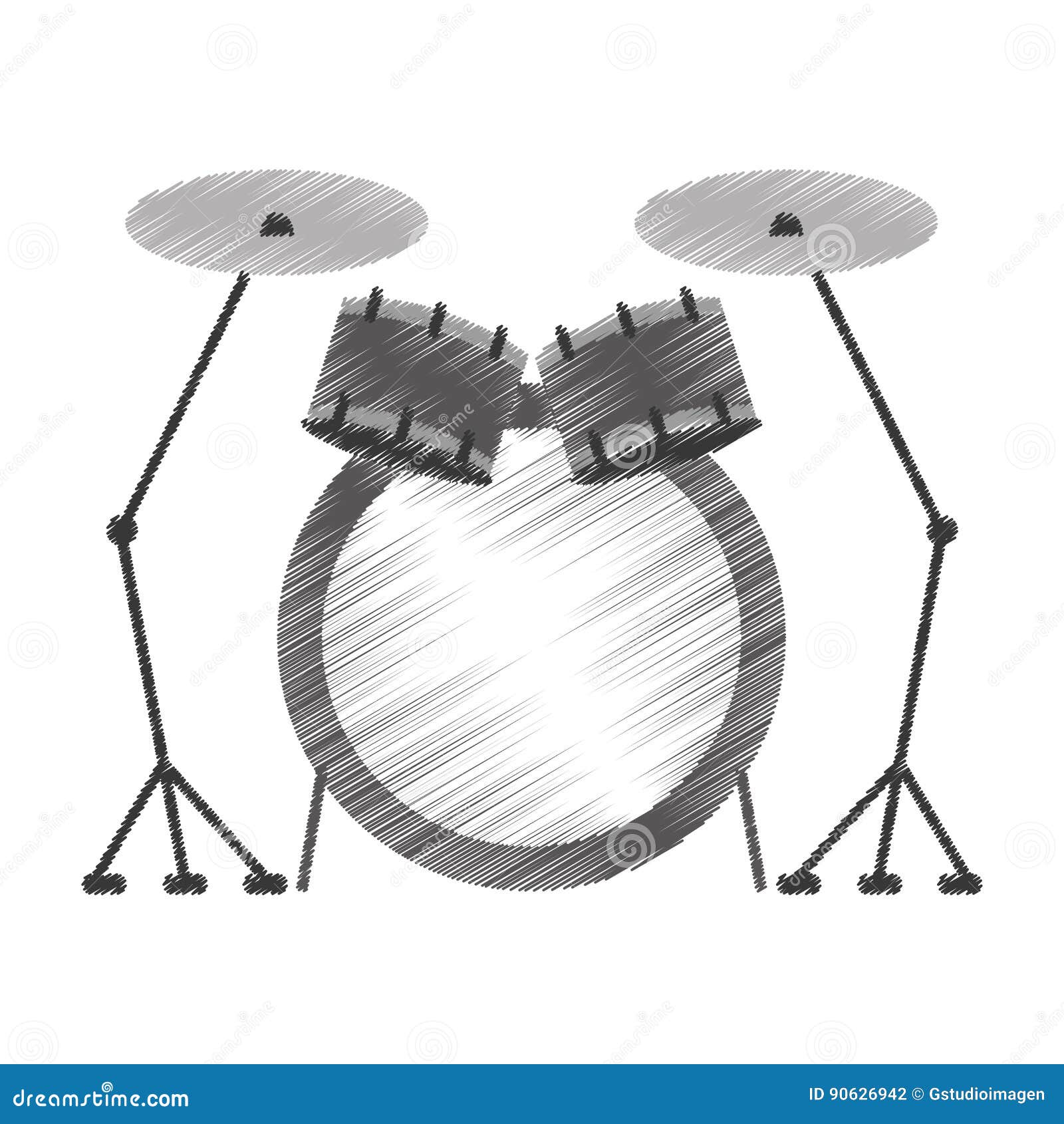 Battery Instrument Musical Icon Stock Vector - Illustration of sound ...