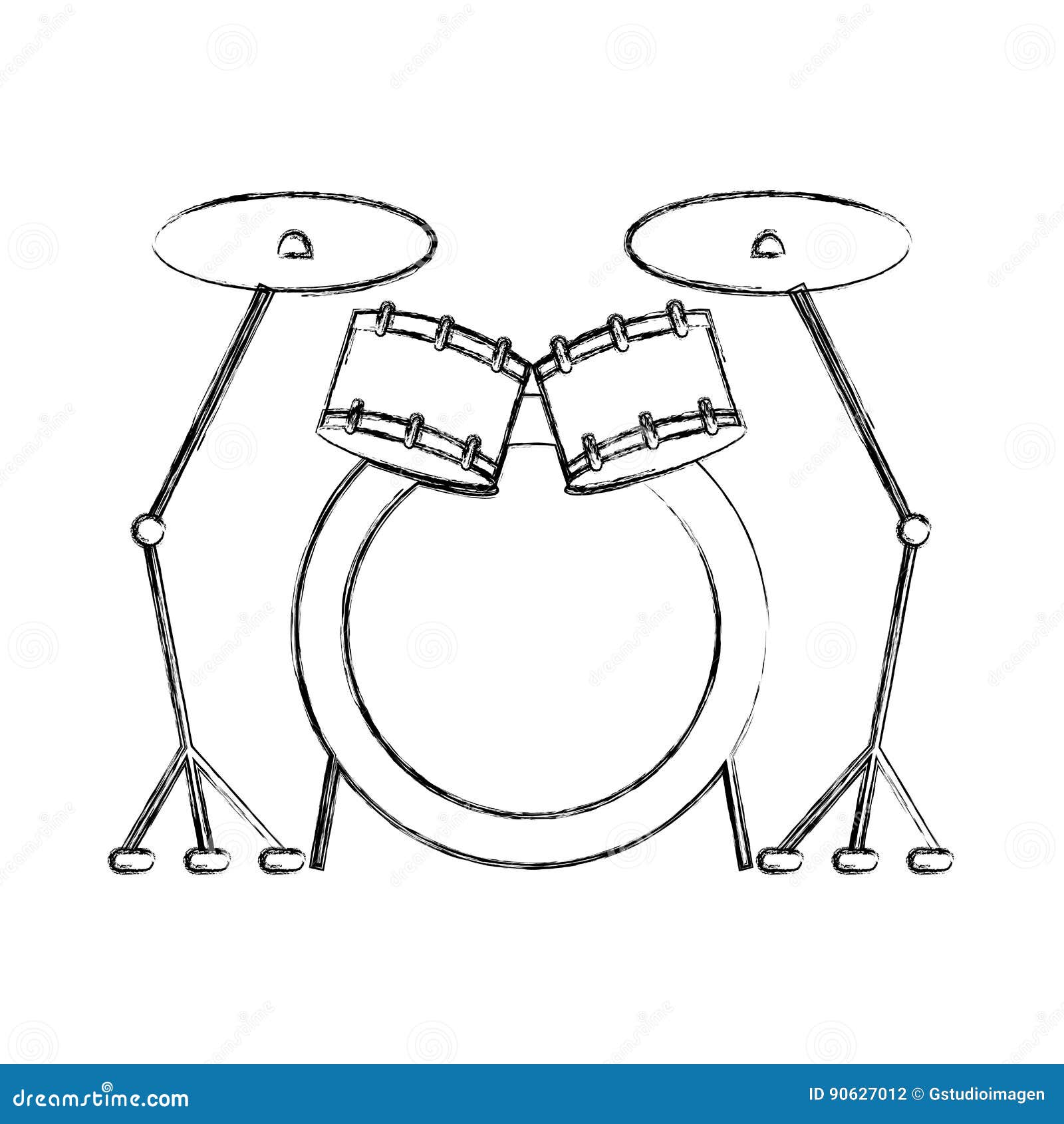 Battery Instrument Musical Icon Stock Vector - Illustration of ...