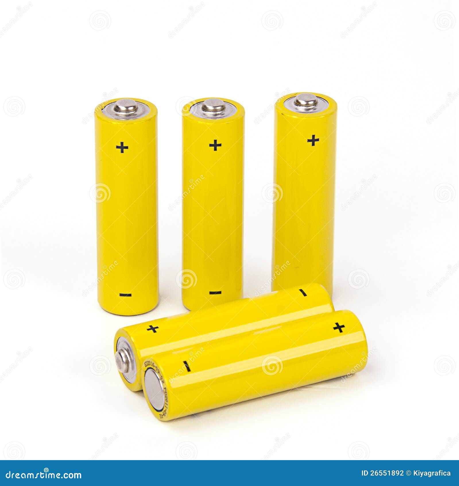 Battery Isolated on White Background Stock Photo - Image of energy ...