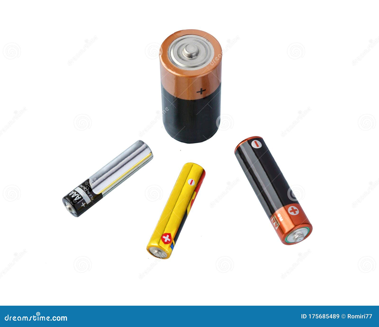 Battery Isolated stock image. Image of cell, cylinder - 175685489