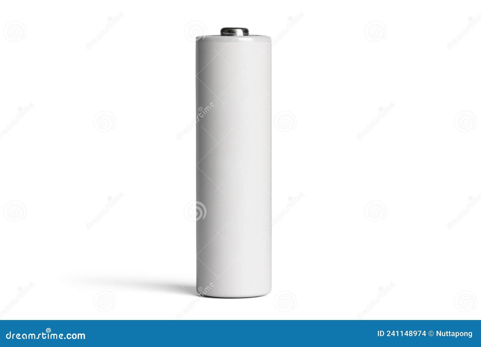 Battery Isolated on White Background. Object for Graphic Designer Stock ...