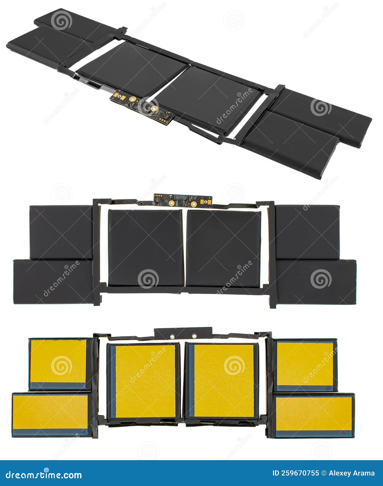 Battery for a Laptop, a Spare Part for a Computer, on a White ...