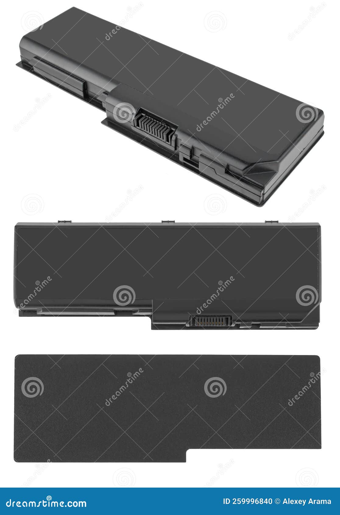 Battery for a Laptop, a Spare Part for a Computer, on a White ...